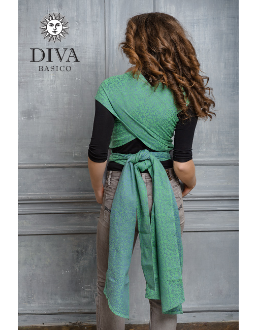 Diva Basico Mei Tai 100% cotton: Aloe - Baby Carrier, Baby Wrap