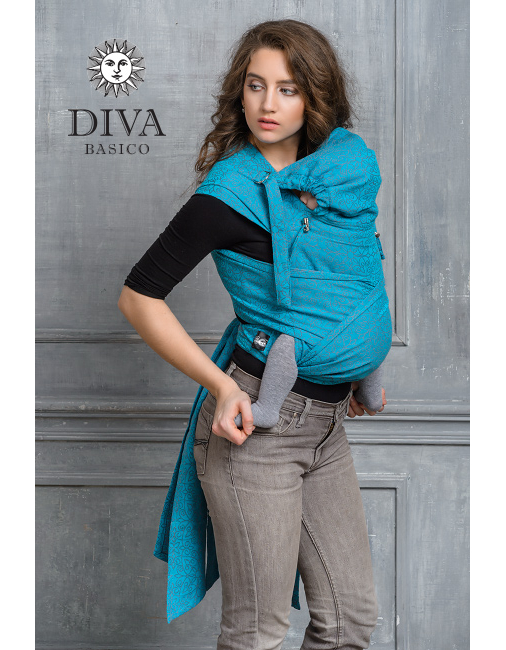 Diva Basico Mei Tai 100% cotton: Lago - Baby Carrier, Baby Wrap