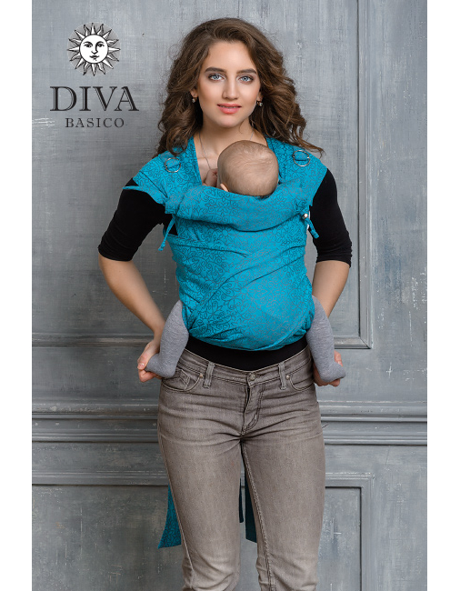 Diva Basico Mei Tai 100% cotton: Lago - Baby Carrier, Baby Wrap