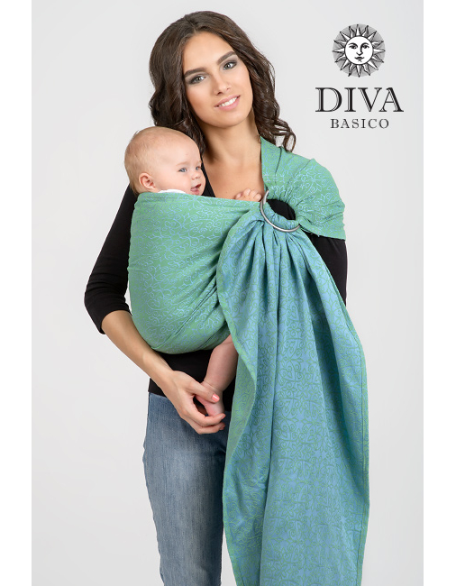Diva Basico 100% cotton: Lime - Baby Carrier, Ring Sling