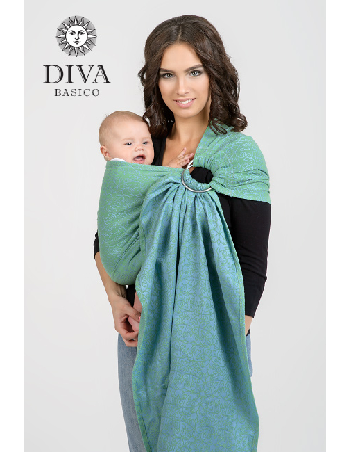 Diva Basico 100% cotton: Lime - Baby Carrier, Ring Sling