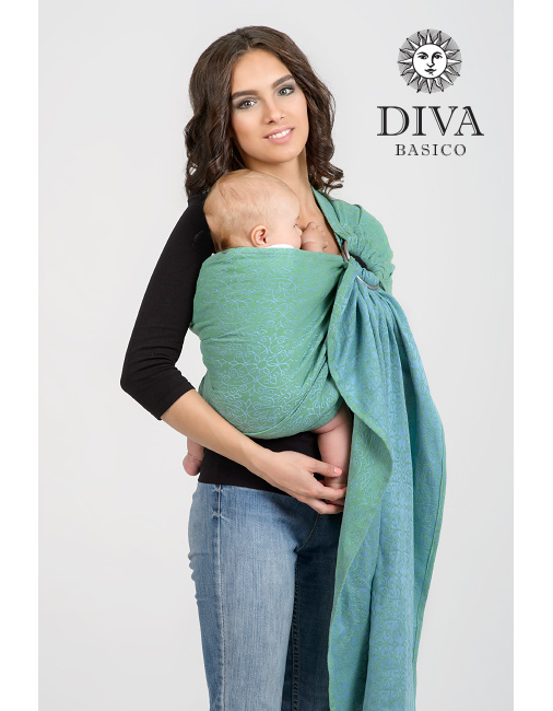 Diva Basico 100% cotton: Lime - Baby Carrier, Ring Sling