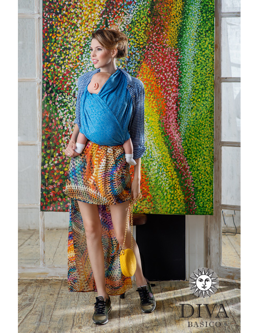 Diva Basico 100% cotton: Oltremare - Baby Carrier, Baby Wrap