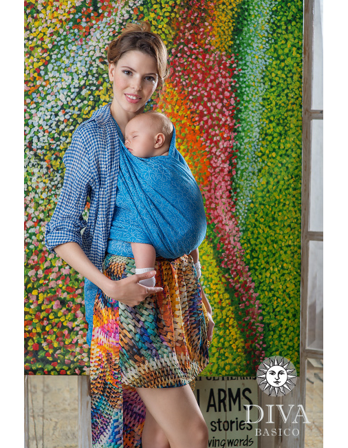 Diva Basico 100% cotton: Oltremare - Baby Carrier, Baby Wrap