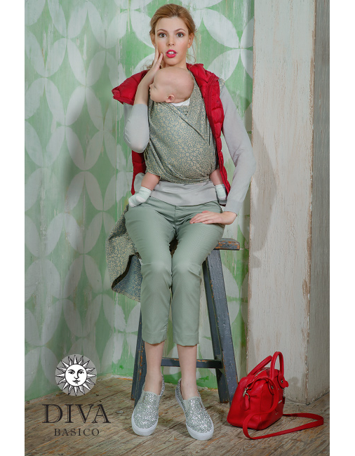 Diva Basico 100% cotton: Damasco - Baby Carrier, Baby Wrap