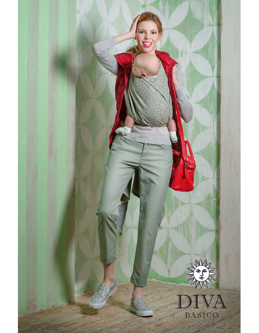 Diva Basico 100% cotton: Damasco - Baby Carrier, Baby Wrap