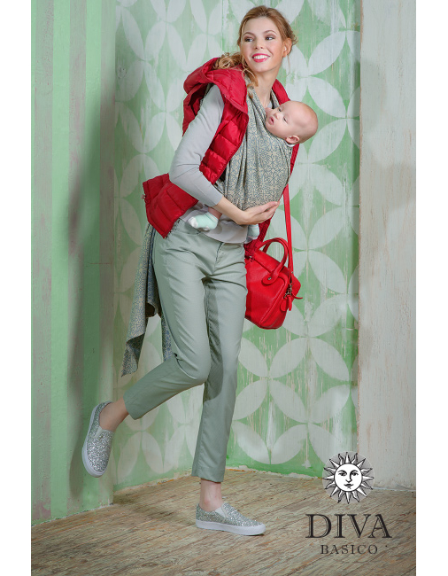 Diva Basico 100% cotton: Damasco - Baby Carrier, Baby Wrap