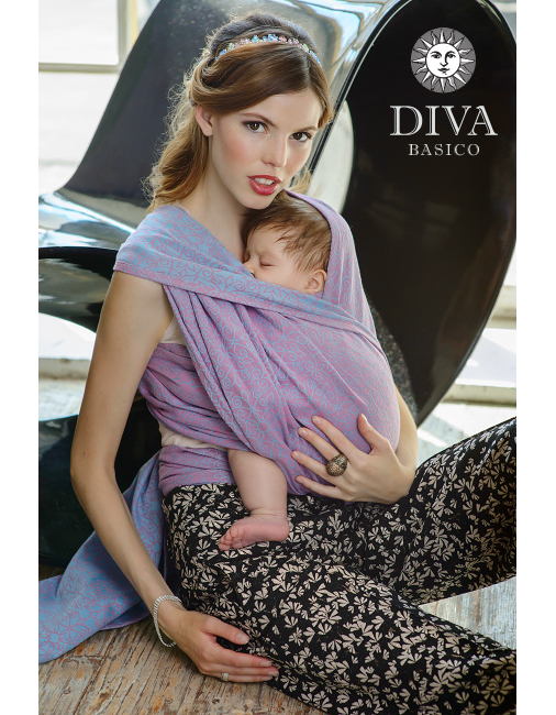 Diva Basico 100% cotton: Orchidea - Baby Carrier, Baby Wrap