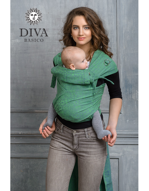 Diva Basico Mei Tai 100% cotton: Aloe - Baby Carrier, Baby Wrap