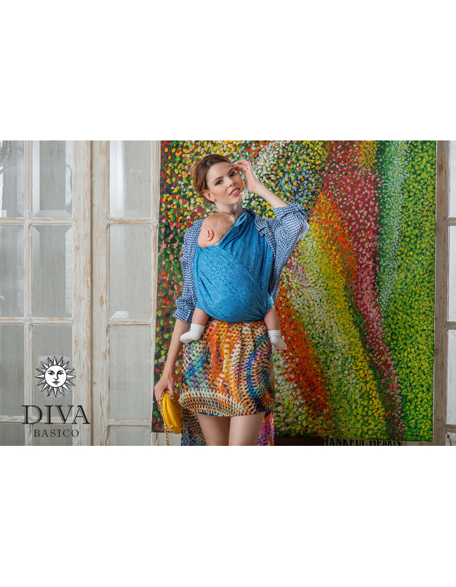 Diva Basico 100% cotton: Oltremare - Baby Carrier, Baby Wrap